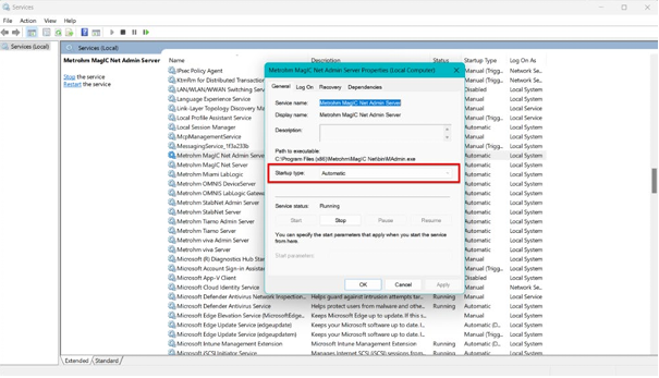 How to restart Admin Server - MagIC Net – Metrohm USA
