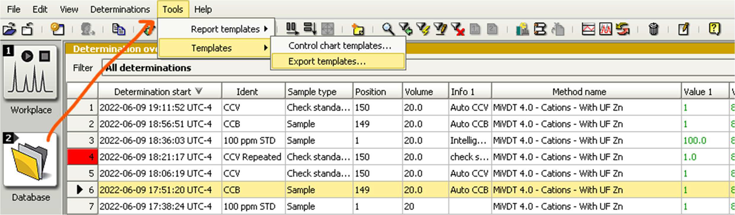 Exporting Determination Files - MagIC Net – Metrohm USA